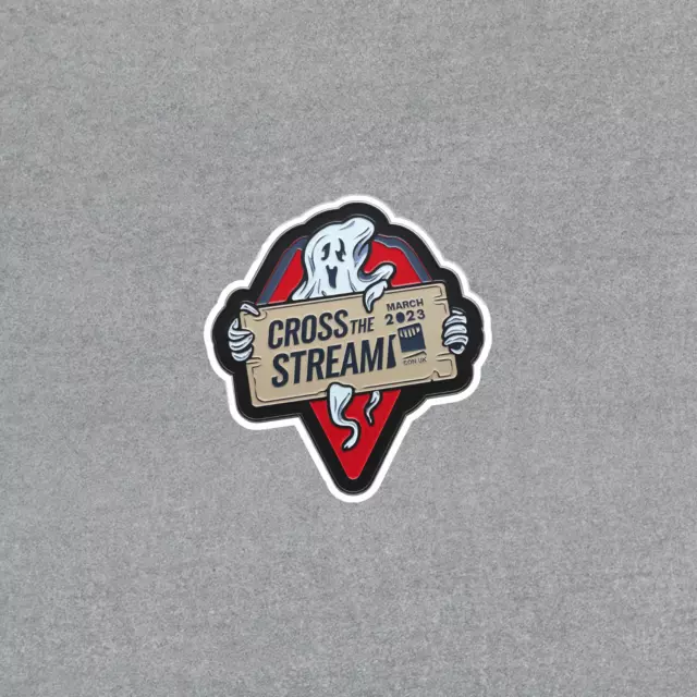 Ghostly Cross The Stream Badge March 2023 Con Uk Event Stickerphone ...