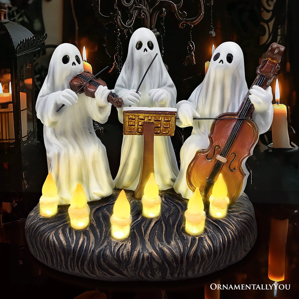 Ghostly Ensemble Trio Lighted Spooky Home Figurine, 5.5" LED Haunted ...