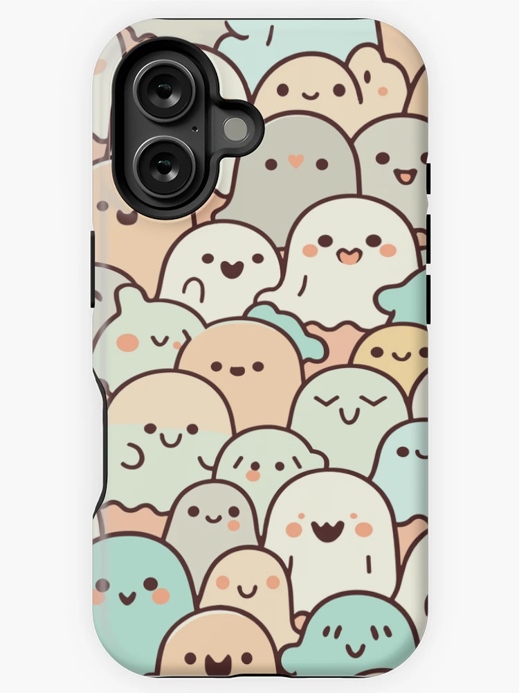 Ghostly Gathering Cute Specter Squad Spooky Pattern iPhone 16 15 14 13 ...