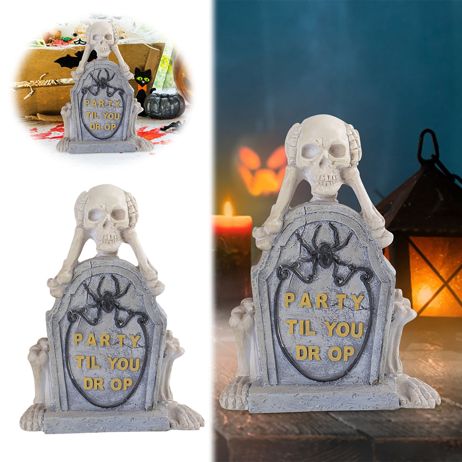 Ghostly Statue 20inch Resin With Lamp Resin Ghostly Hell Messenger ...