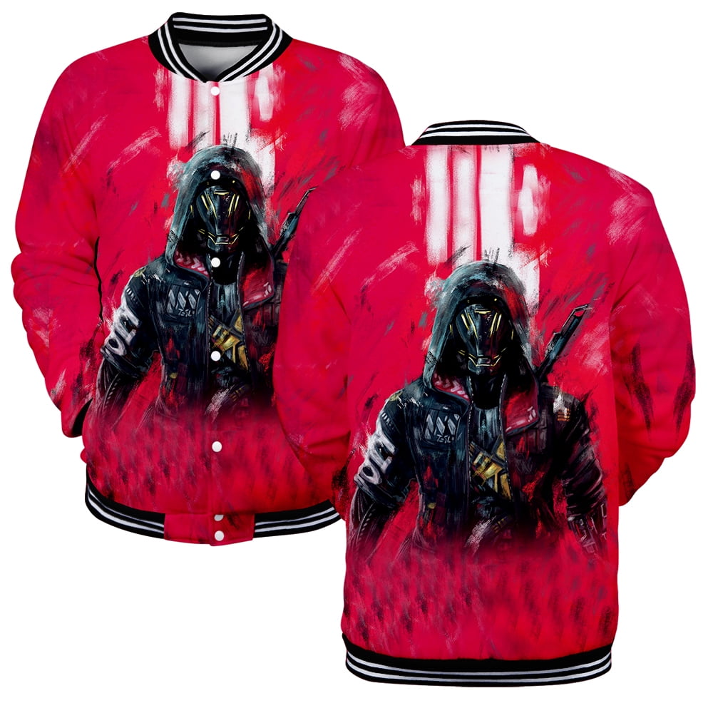 Ghostrunner 2 Game Merch Button Jacket Baseball Bomber Jacket Kawaii ...