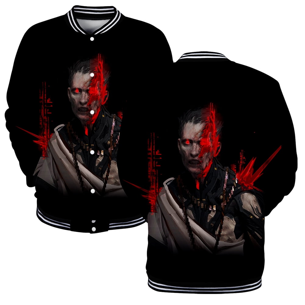 Ghostrunner 2 Game Merch Button Jacket Baseball Bomber Jacket Kawaii ...