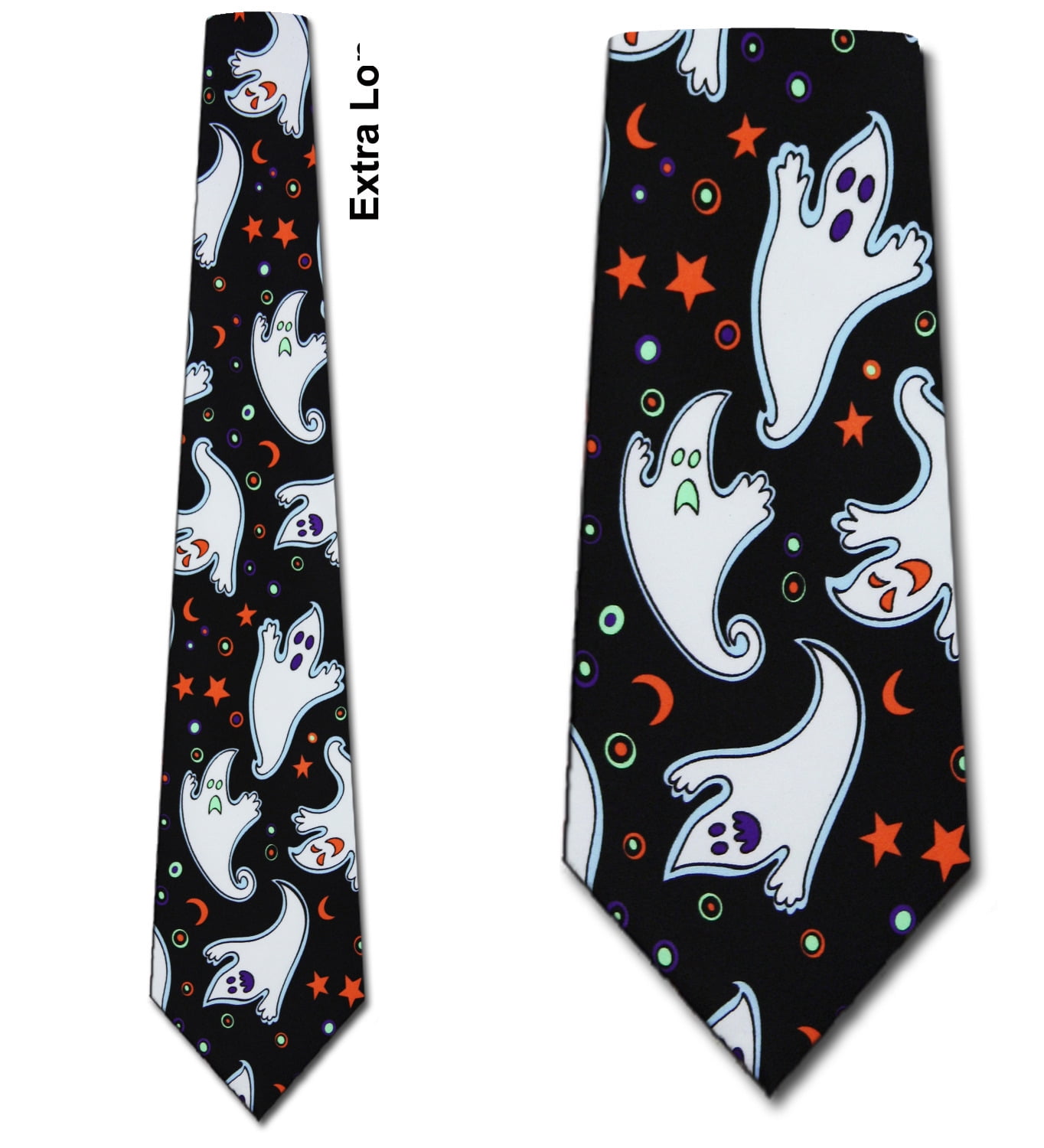 Ghosts Flying Extra Long Necktie Mens Tie by Three - Walmart.com