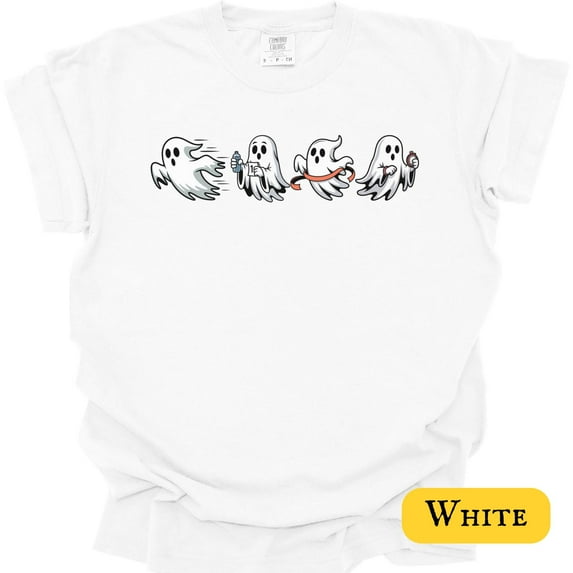 Ghosts Runner T-Shirt, Halloween Running Tee, Spooky Trick Or Treat ...