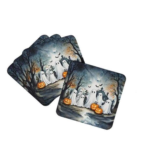 Ghosts Spooky Halloween Foam Coasters - Walmart.com