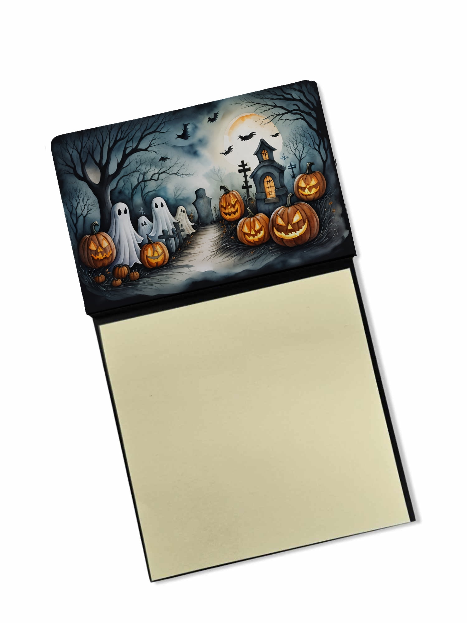 Ghosts Spooky Halloween Sticky Note Holder 3.25 in x 5.25 in - Walmart.com