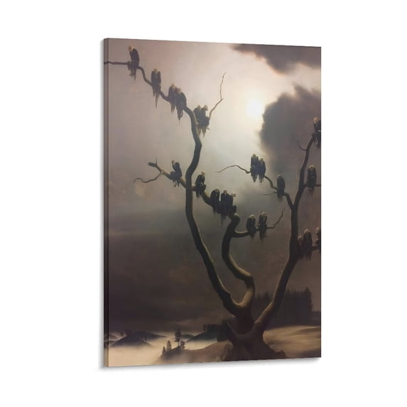Ghosts on The Tree, by Franz Sedlacek Poster Canvas Art Poster and Wall ...