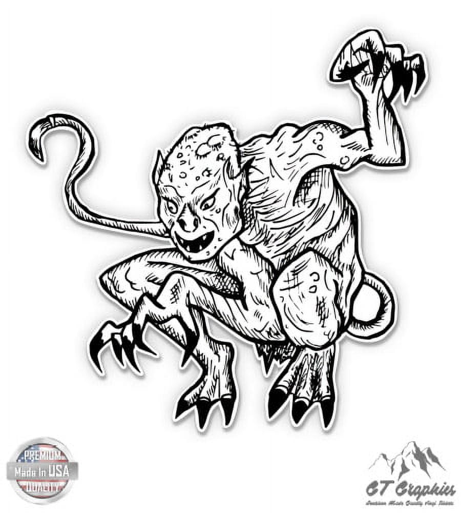 Ghoul - 12" Vinyl Sticker Waterproof Decal - Walmart.com
