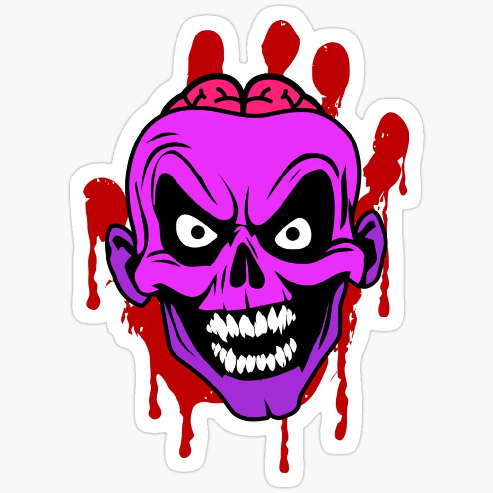 Ghoul Red Right Hand Sticker Phone Decal Water Bottle Stickers Car ...