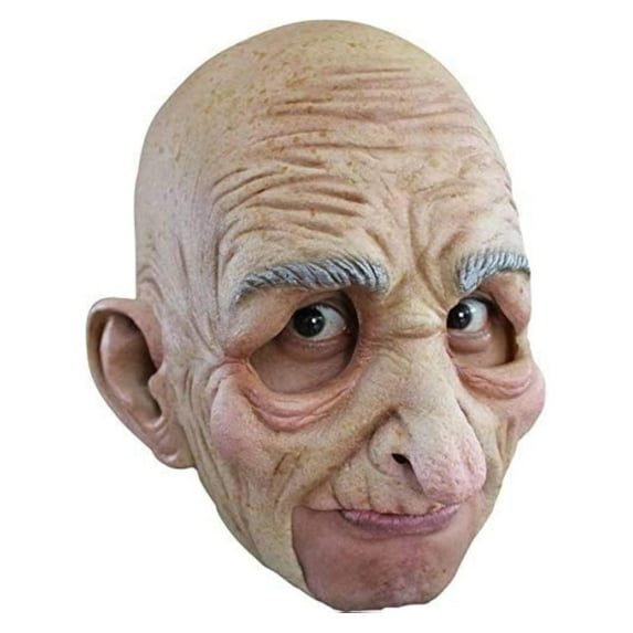 Ghoulish Mens Old Man Chinless Costume Mask - Size - Walmart.com