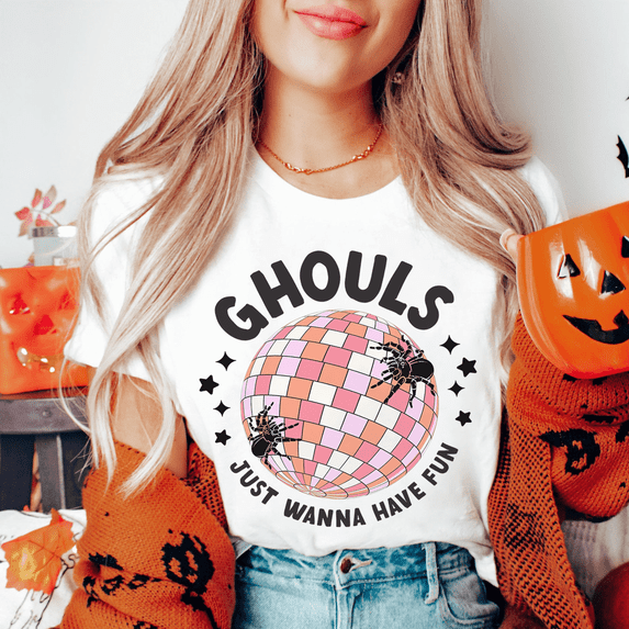 Ghouls Just Wanna Have Fun Retro Tee Ash S Peachy Sunday T-Shirt ...