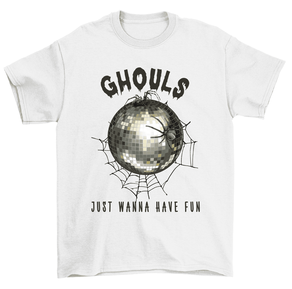 Ghouls Just Wanna Have Fun Spider Disco Ball Halloween T-Shirt Men ...