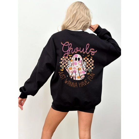 Ghouls Just Wanna Have Fun T-Shirt, Retro Halloween T-Shirt for Women ...