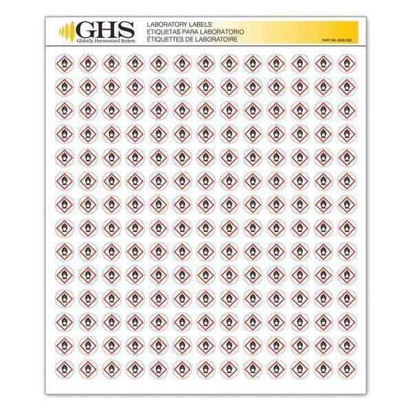 Ghs Safety Label,Flame Over Circle,Gloss,PK1820 GHS1225 - Walmart.com