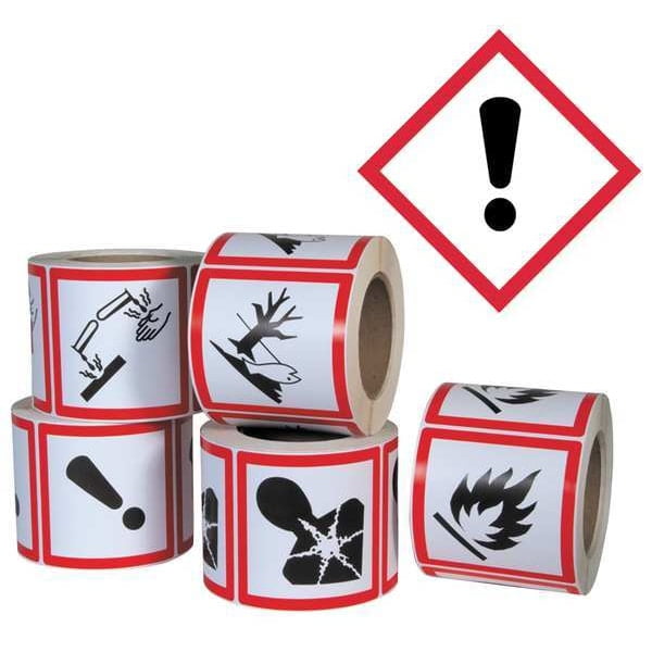 Ghs Safety Pictogram Label,Exclamation Mark,PK500 GHS1263 - Walmart.com