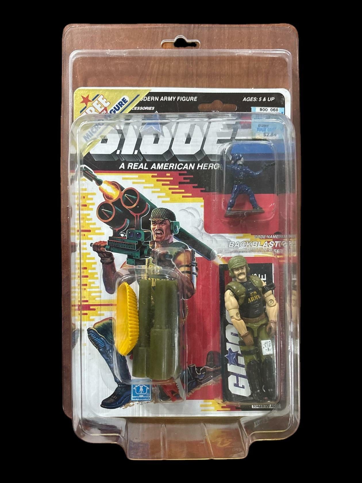 Gi Joe Backblast Cobra Commander Micro Figure Hasbro 1988 Sealed ...