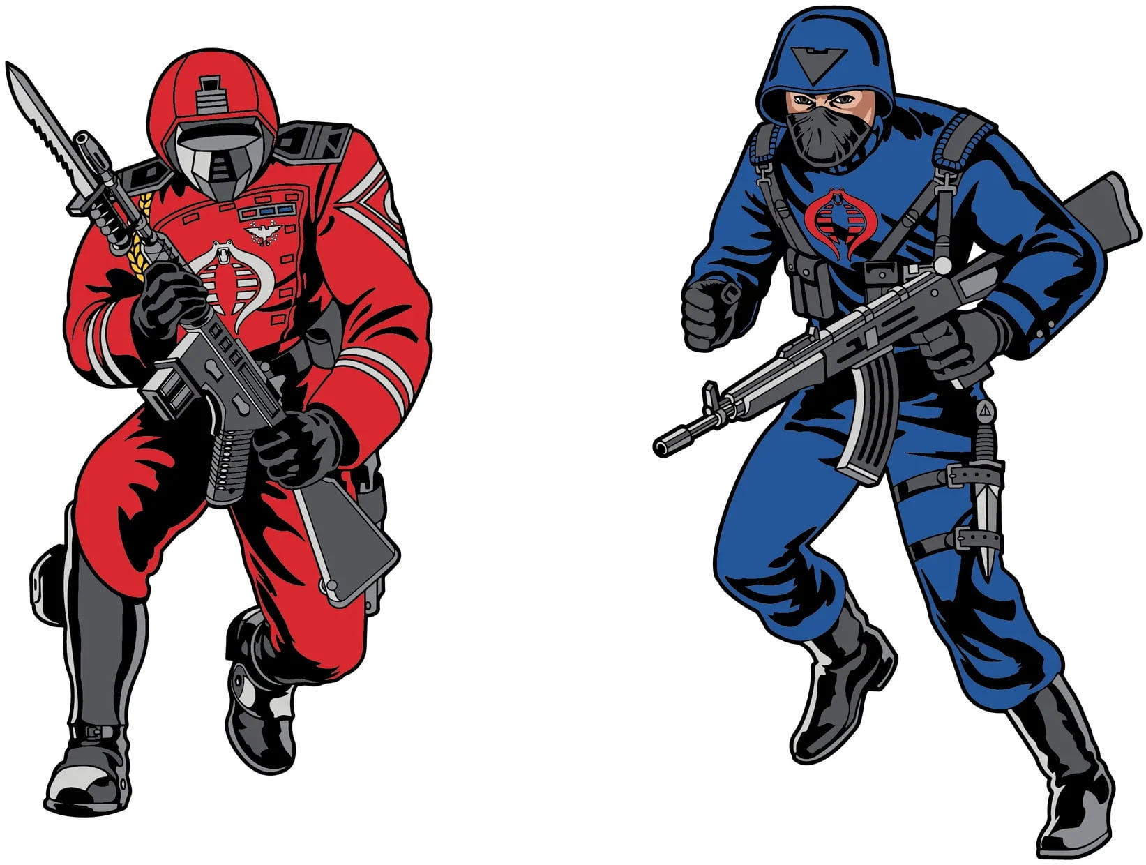 Icon Heroes GI Joe Crimson Guard, Cobra Officer Retro Collectable ...
