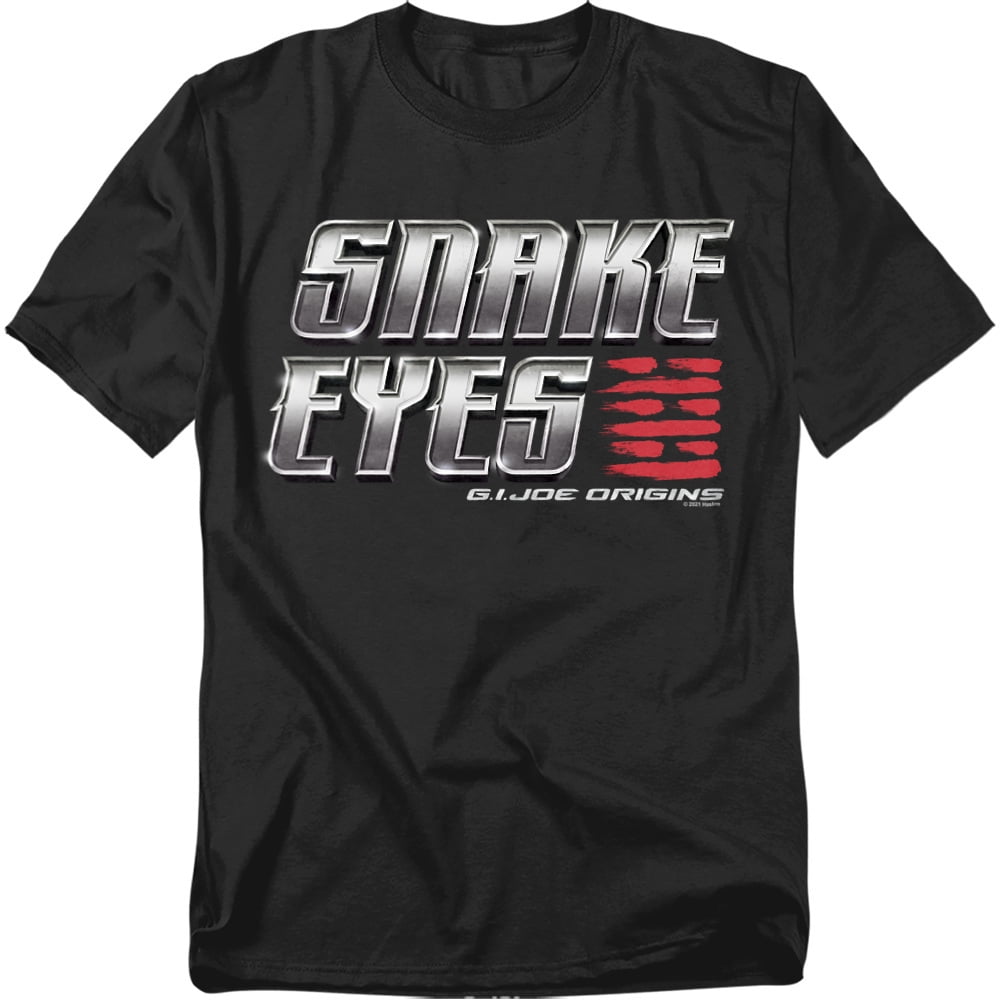 Gi Joe: Snake Eyes T-Shirt Snake Eyes Logo Stacked Unisex Graphic Tee ...