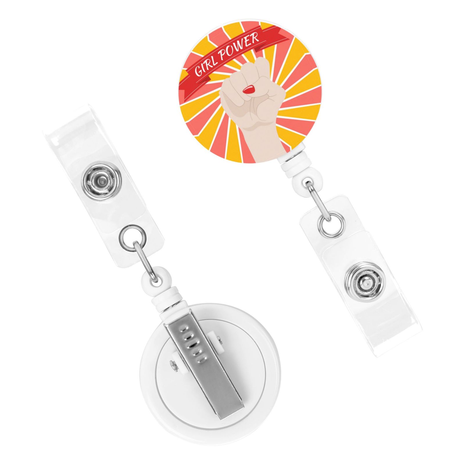 Gi-rls Power Flowers Women'S Equality Day 2025 Badge Reel Retractable ...