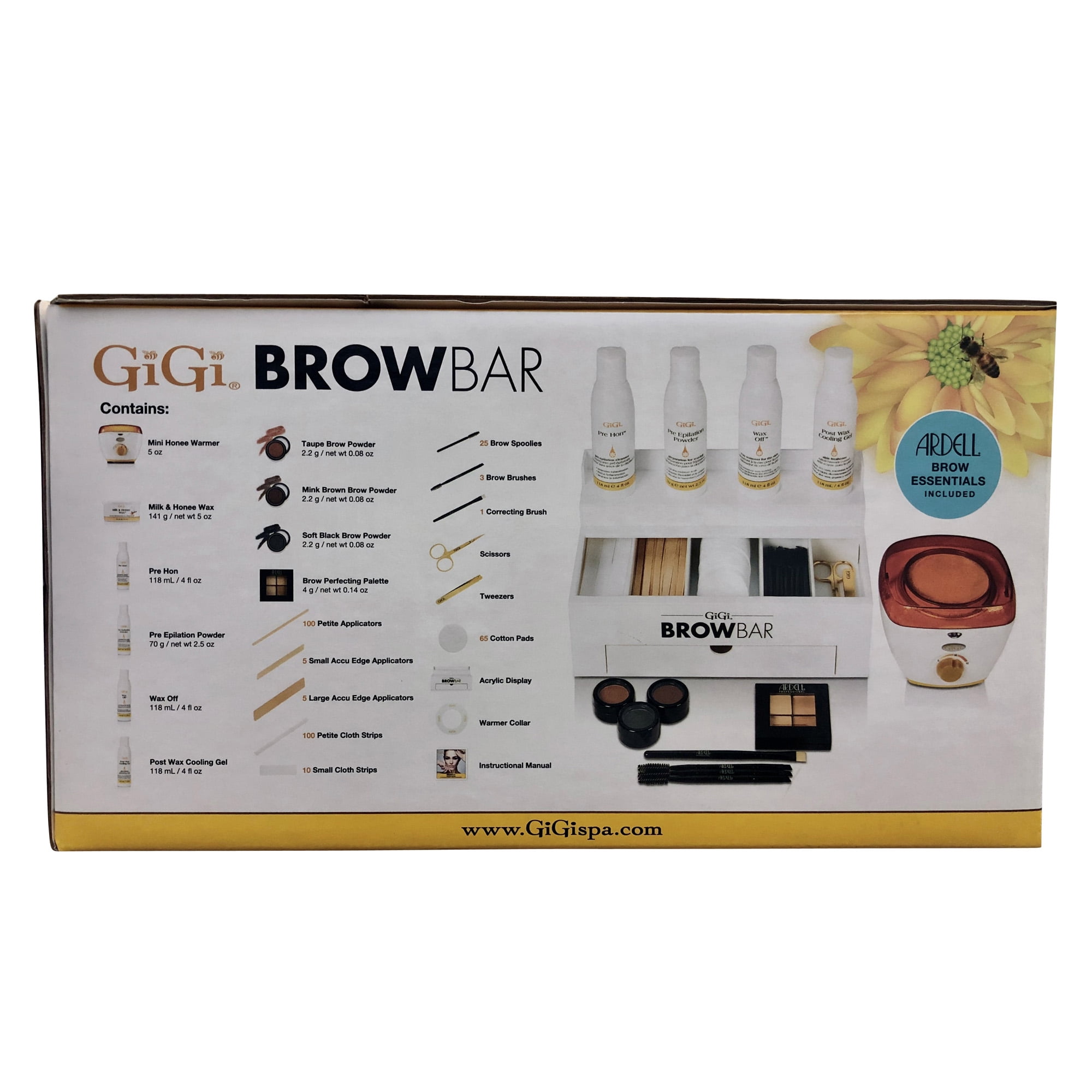 GiGi Brow Bar Waxing Kit Honee Wax Warmer, Beige, 1 Pack - Walmart ...