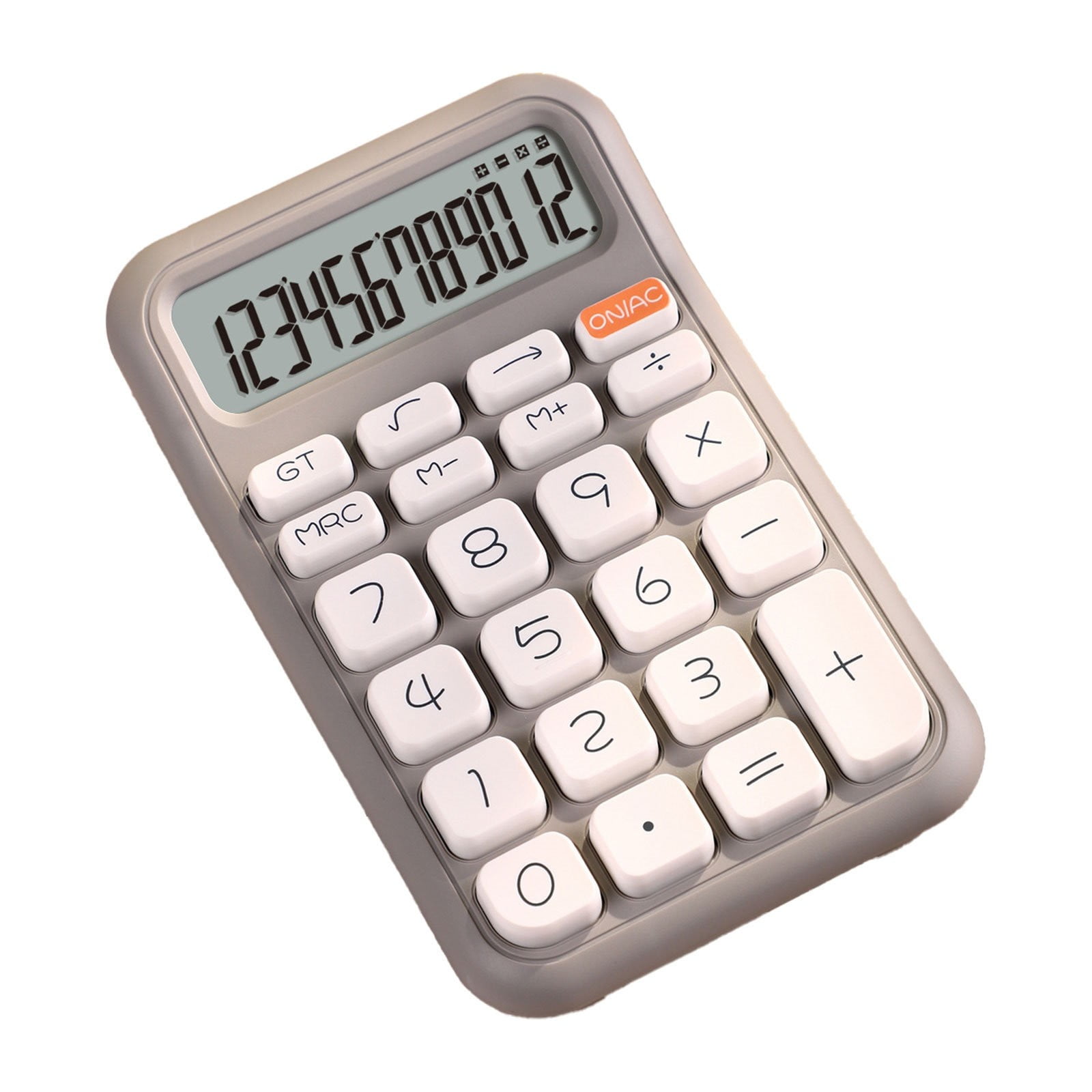 GiLiling 12-Digit Mechanical Calculator Professional Large LCD Display ...