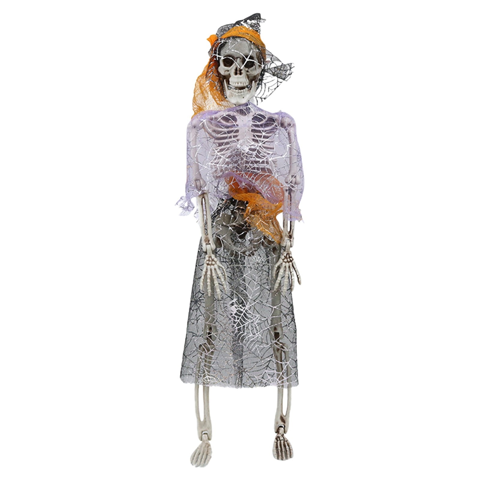 GiLiling 18.9" Hanging Skeleton Clown Prop with Costume | Gothic ...