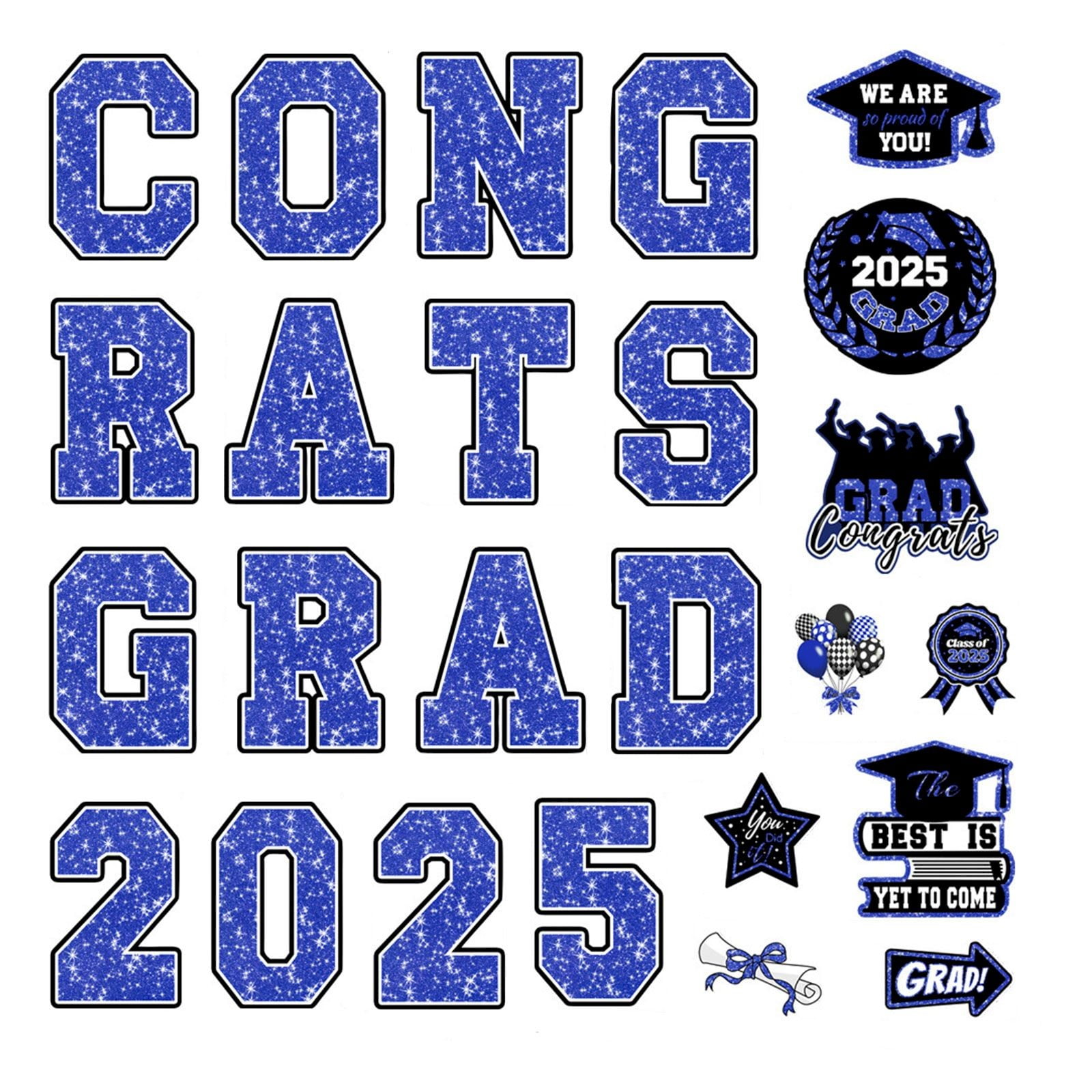 GiLiling 2025 Graduation Car Decorations Class of 2025 Stickers, Cruise ...