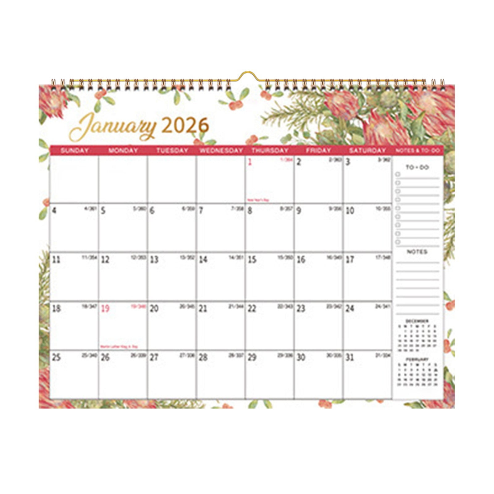 GiLiling 2026 Edition Calendar Wall Decor Punch Schedule | Creative ...