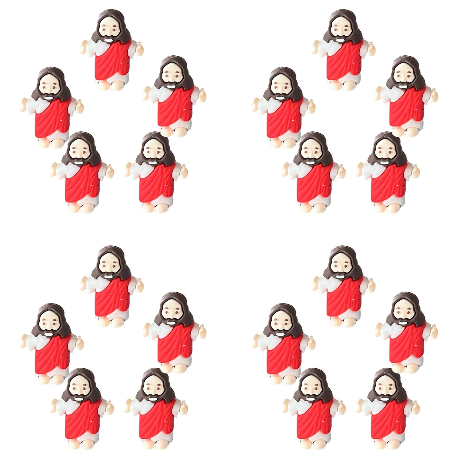 GiLiling 5 Pcs Mini Jesus Figures Jesus Loves You Jesus Doll Little ...