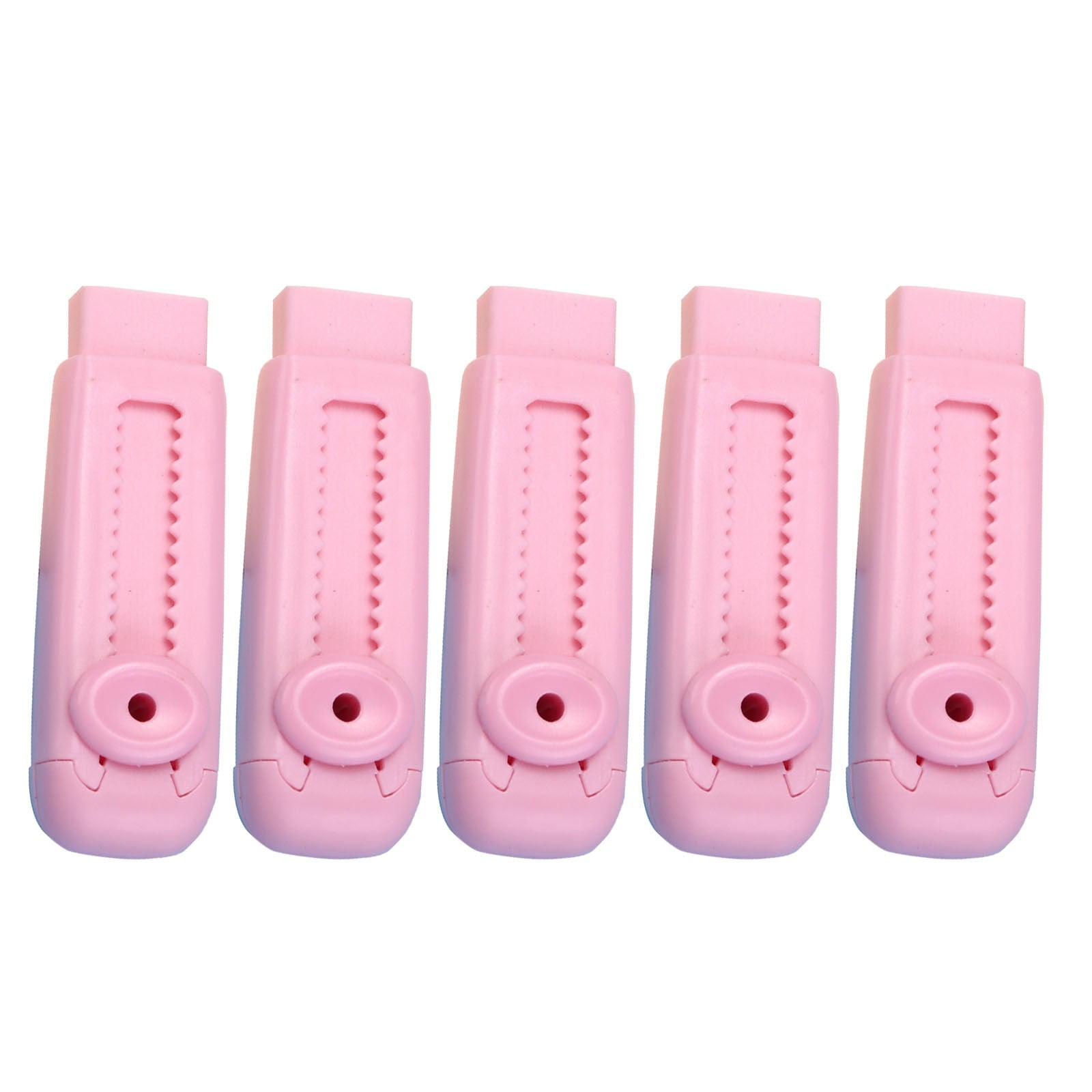 GiLiling 5 Piece Sliding Retractable Pencil Erasers 4 Colors Dynamic ...