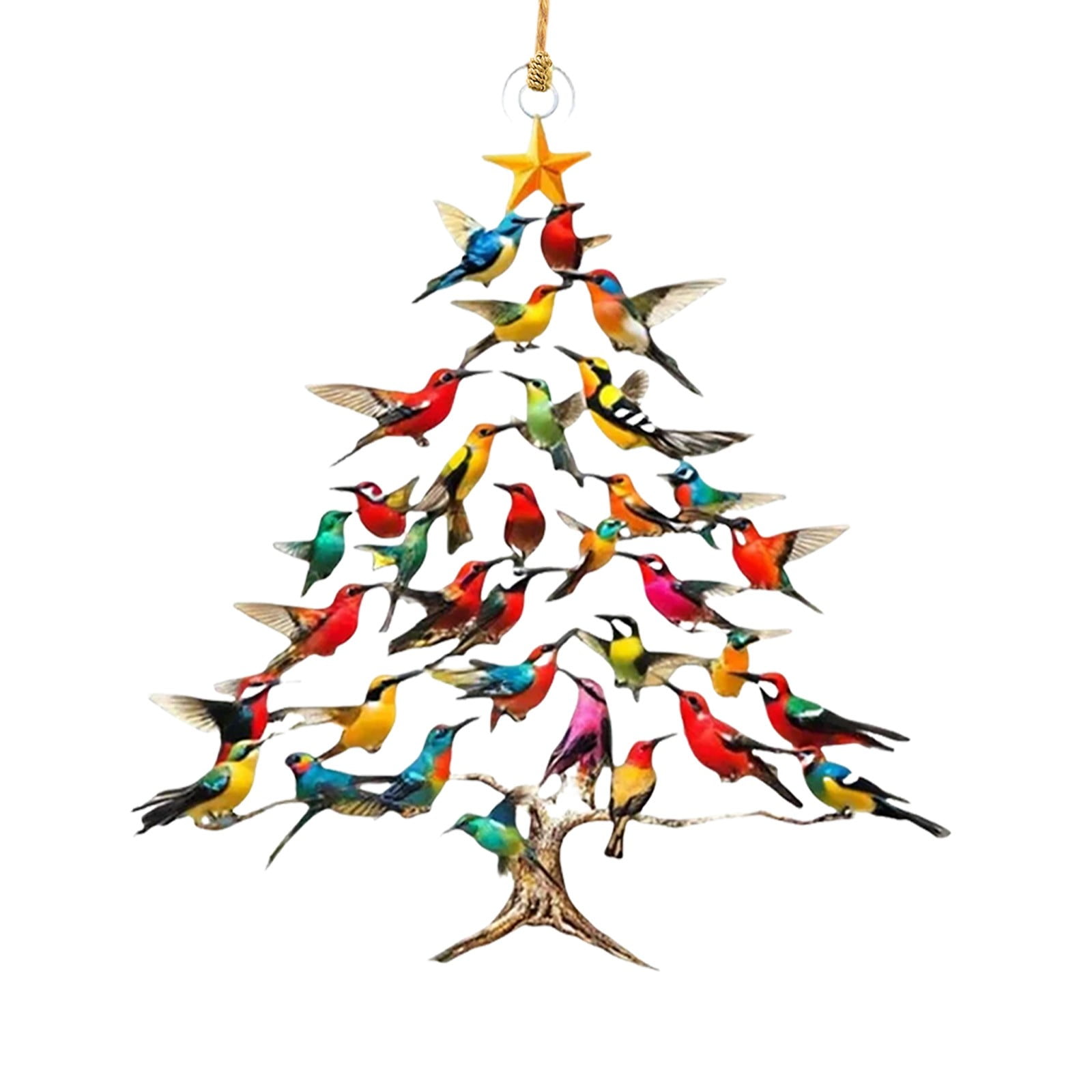 GiLiling Acrylic Hummingbird Shaped Decorations - Metal Bird Themed ...