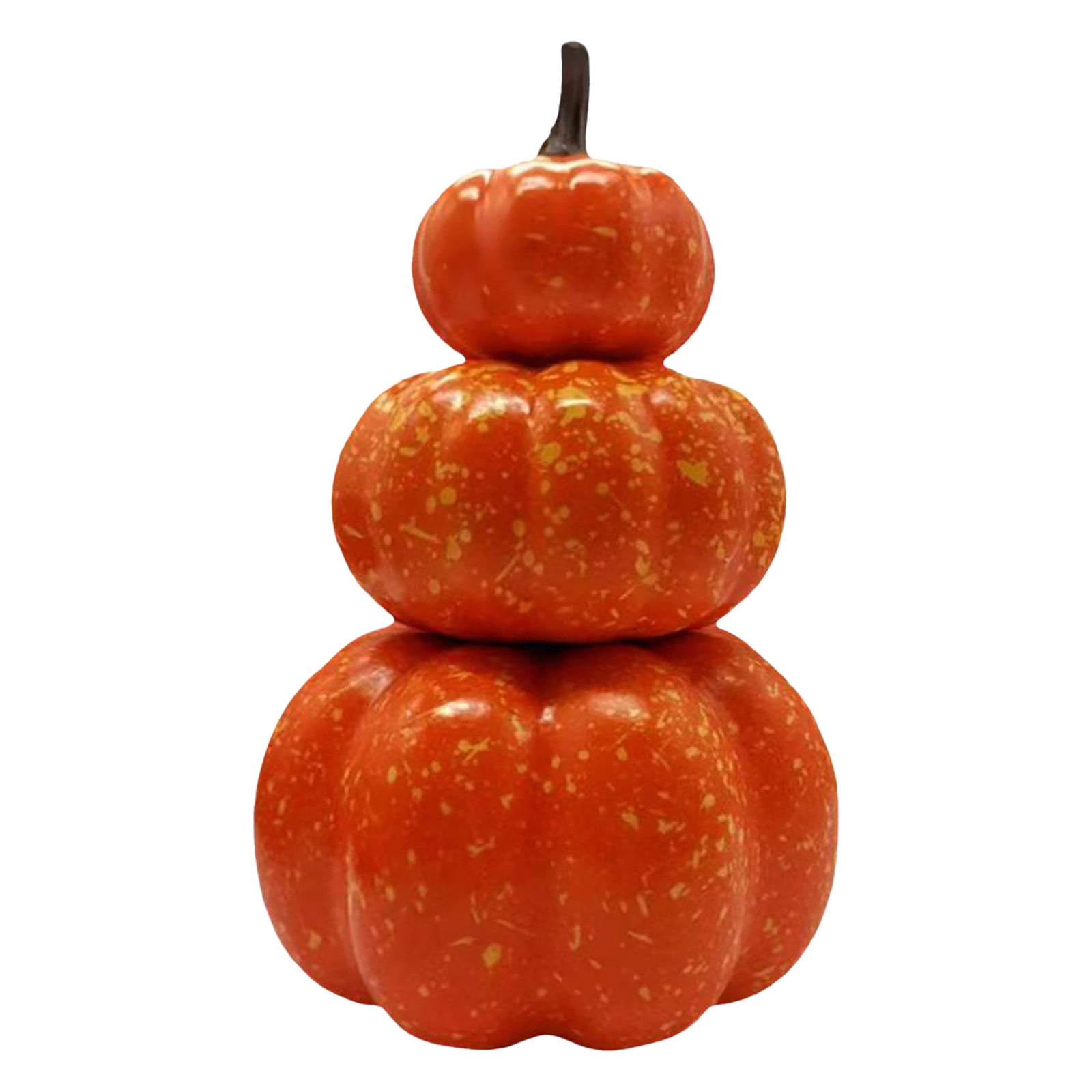 GiLiling Artificial Stacked Tower Pumpkins Decor - Lifelike Fall ...