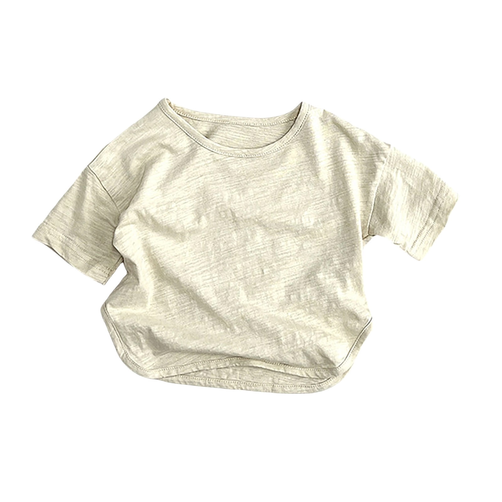 GiLiling Baby Kids Solid Color Oversized T Shirt Crewneck Loose Fit ...