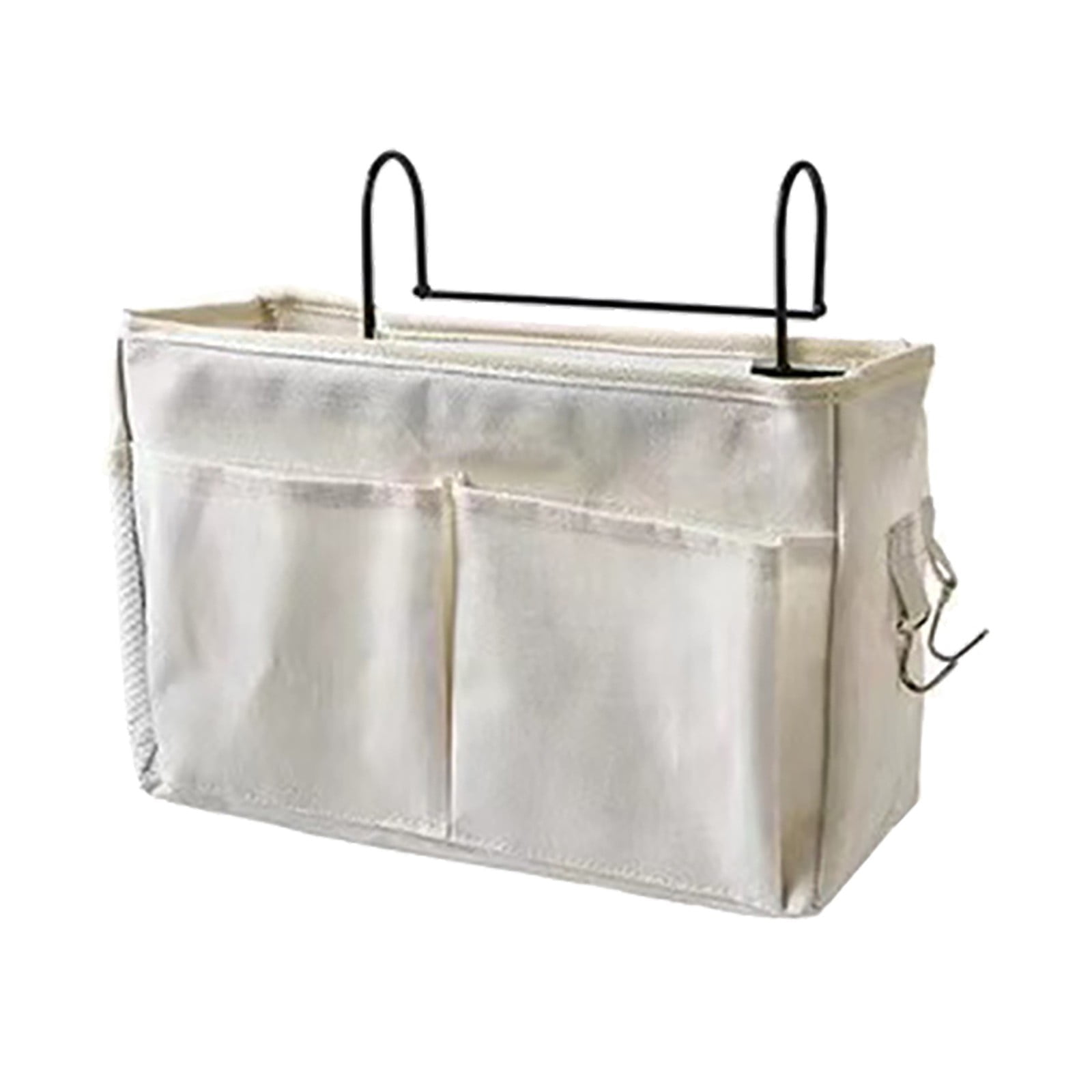 GiLiling Bedside Caddy Hanging Storage Organizer 4 Pockets Canvas ...