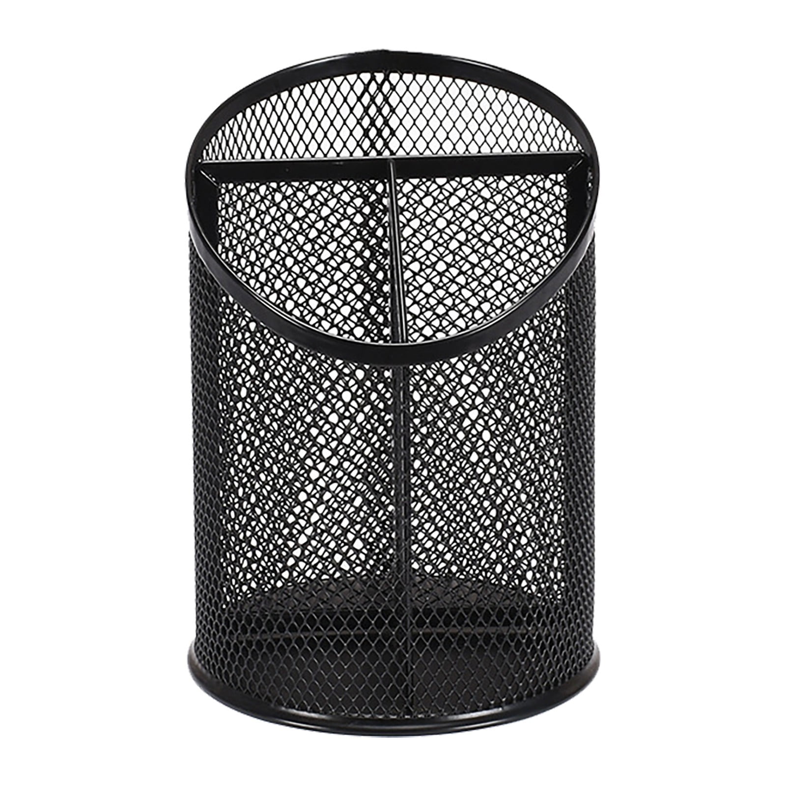 GiLiling Black Metal Mesh Desktop Organizer Professional 3-Compartment ...
