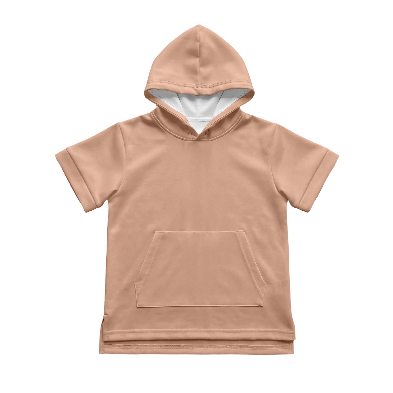 GiLiling Boys Short Sleeve Hoodie Cotton Hooded T Shirt Lightweight ...