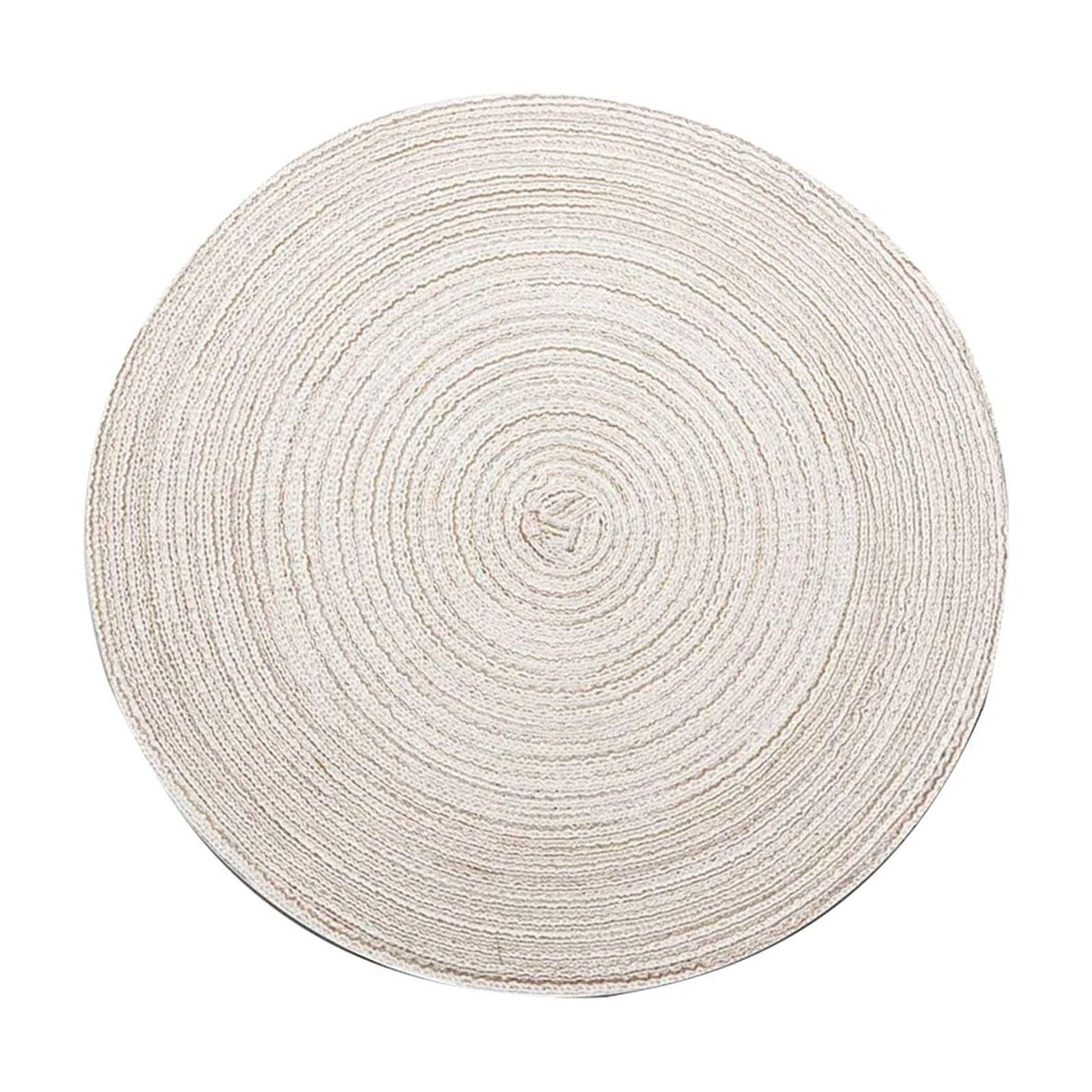 GiLiling Braided Cotton Round Table Placemats - Non-Slip 15 Inch ...