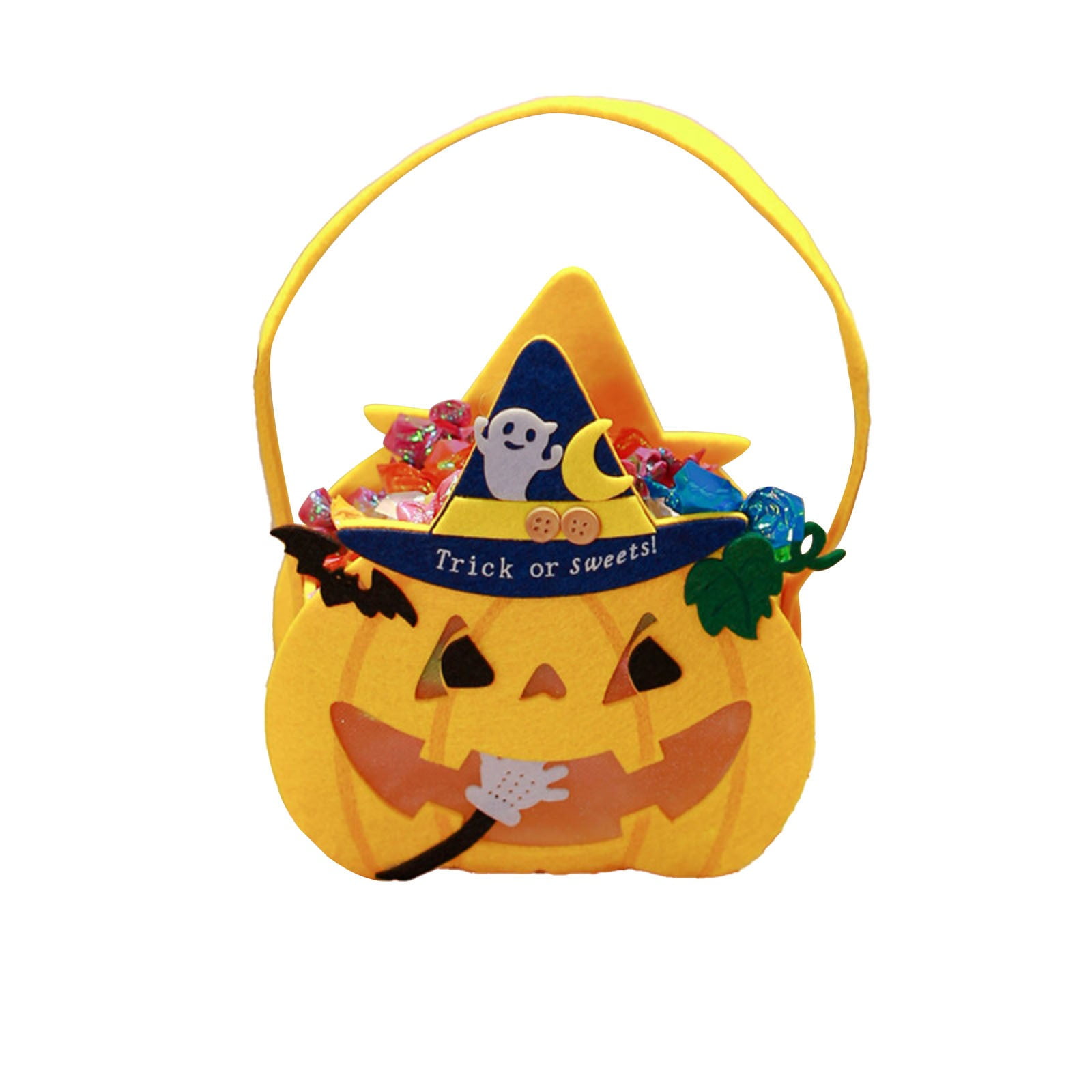 GiLiling DIY Halloween Pumpkin Candy Bag Craft Kit with Stickers ...