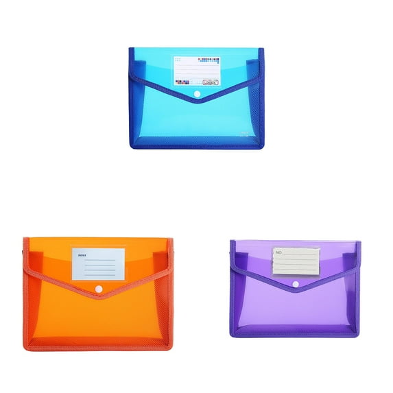 GiLiling Expandable Plastic File Folder with Snap Document Wallet ...