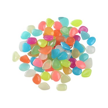 Glow Luminous Decor Gravel Cobble Crafts Dark Tank Pebbles Landscaping ...