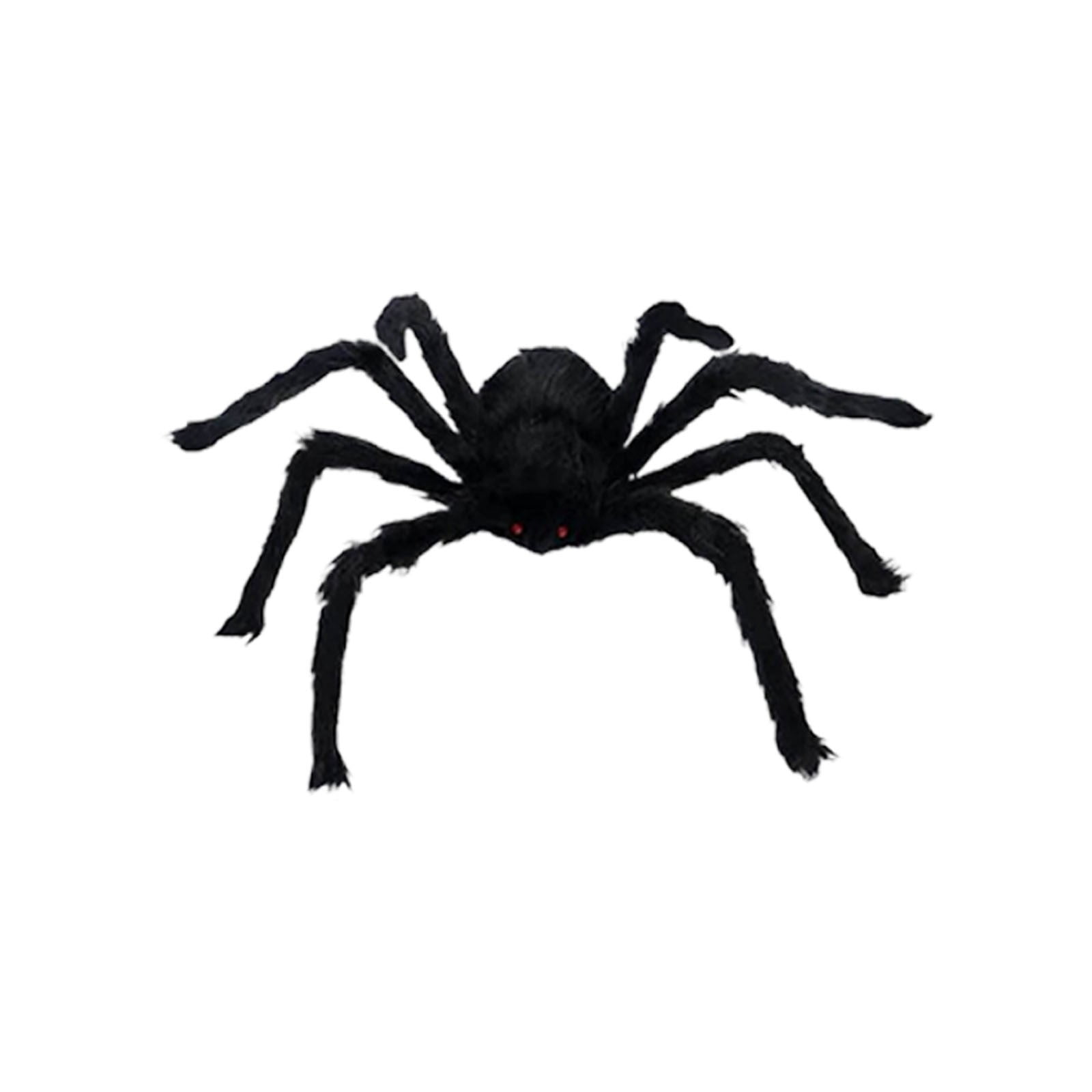 GiLiling Giant Realistic Hairy Black Spider Halloween Yard Prop ...