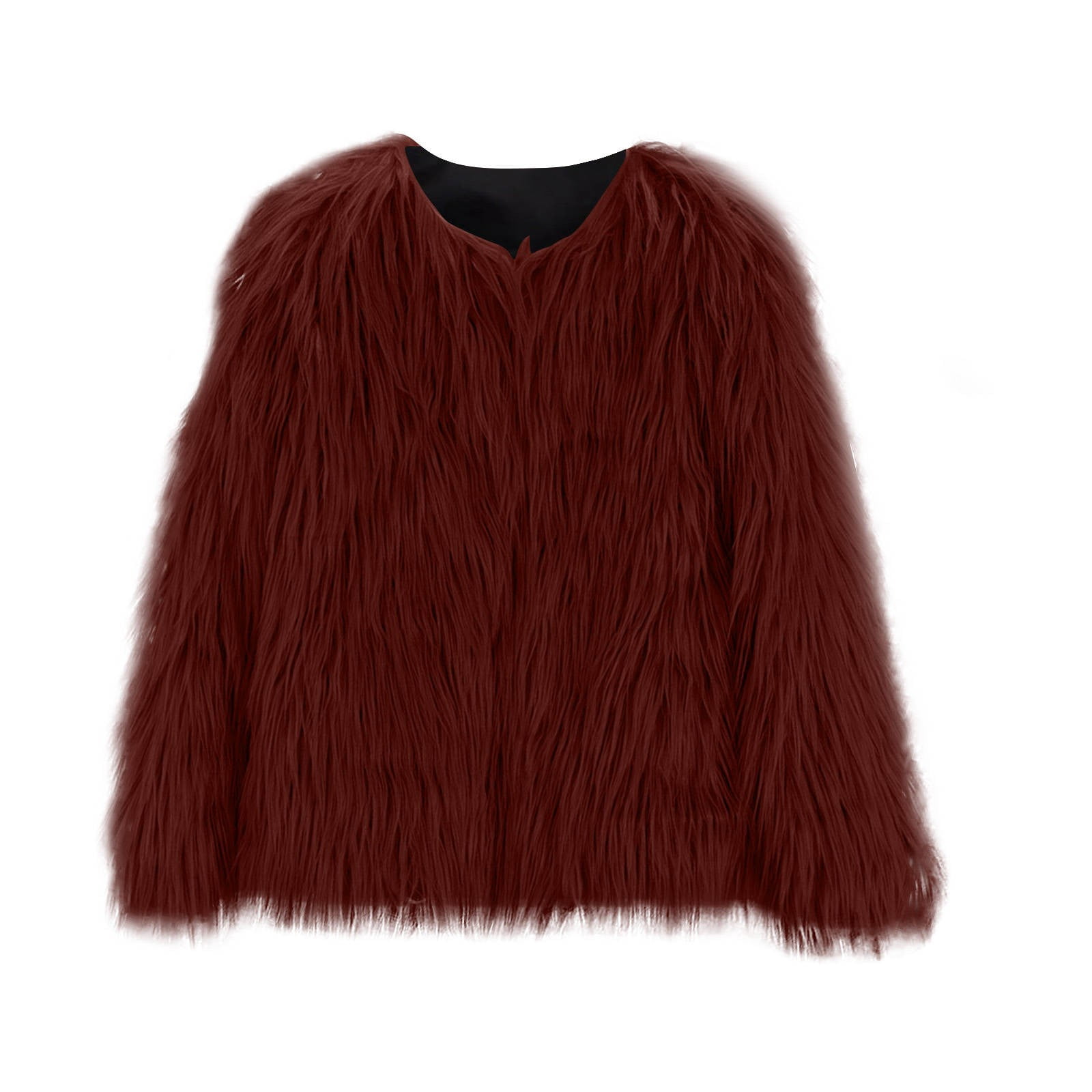 GiLiling Girls Faux Fur Vest Long Sleeve Furry Jacket Kids Thick Warm ...