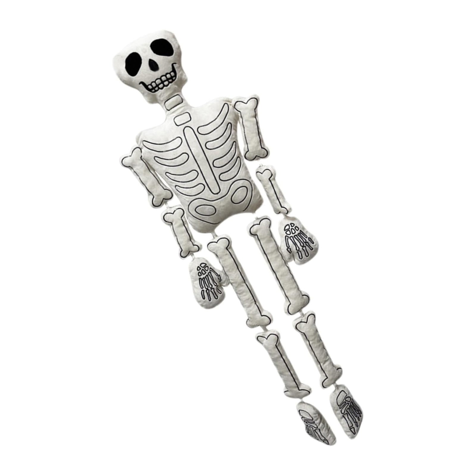 GiLiling Halloween Plush Skeleton Throw Pillows 37 Inch Skeleton Doll ...