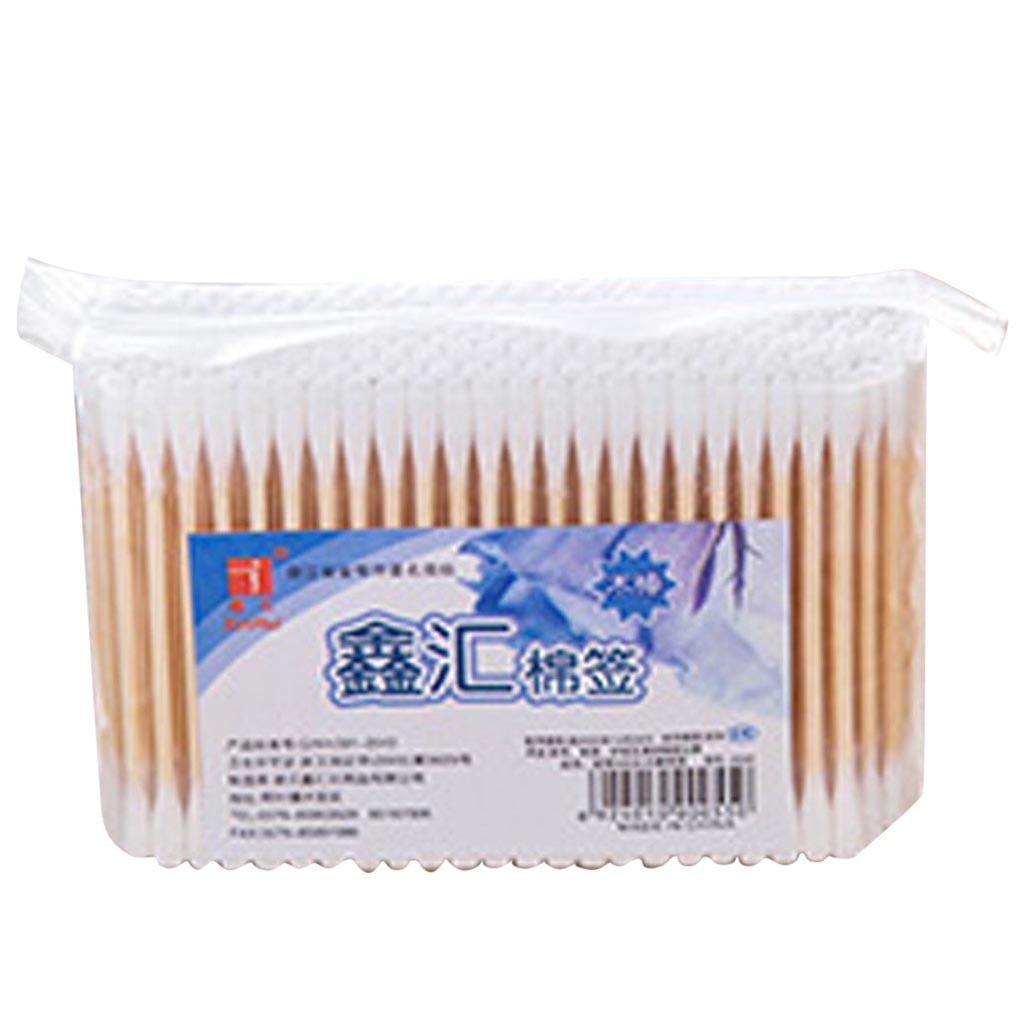 GiLiling Multi-functional Double-headed Wooden Cleansing Cotton Swab ...