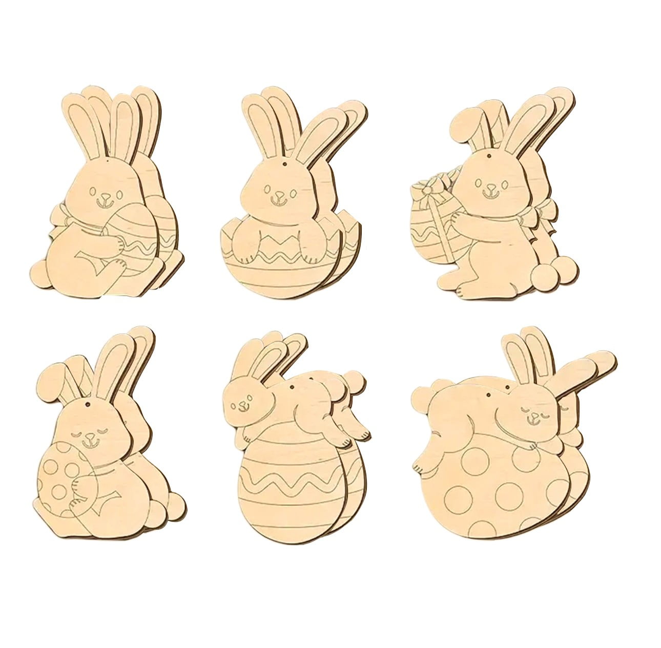 GiLiling Natural Wood Hanging Decor Professional Easter Craft System ...