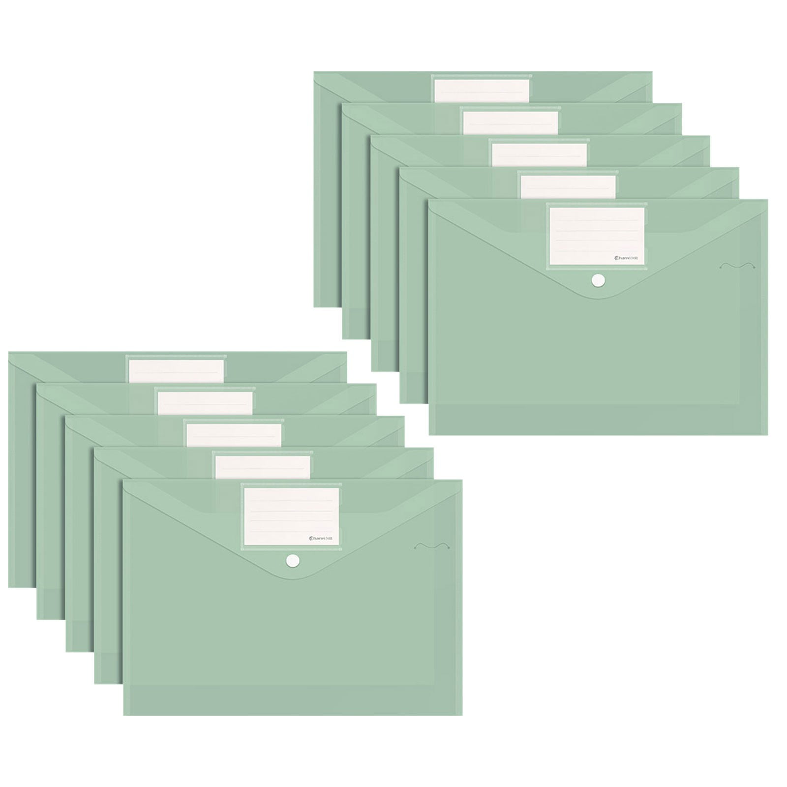 GiLiling Plastic Envelopes File Folders Pack Of 10 A4 Letter Size ...