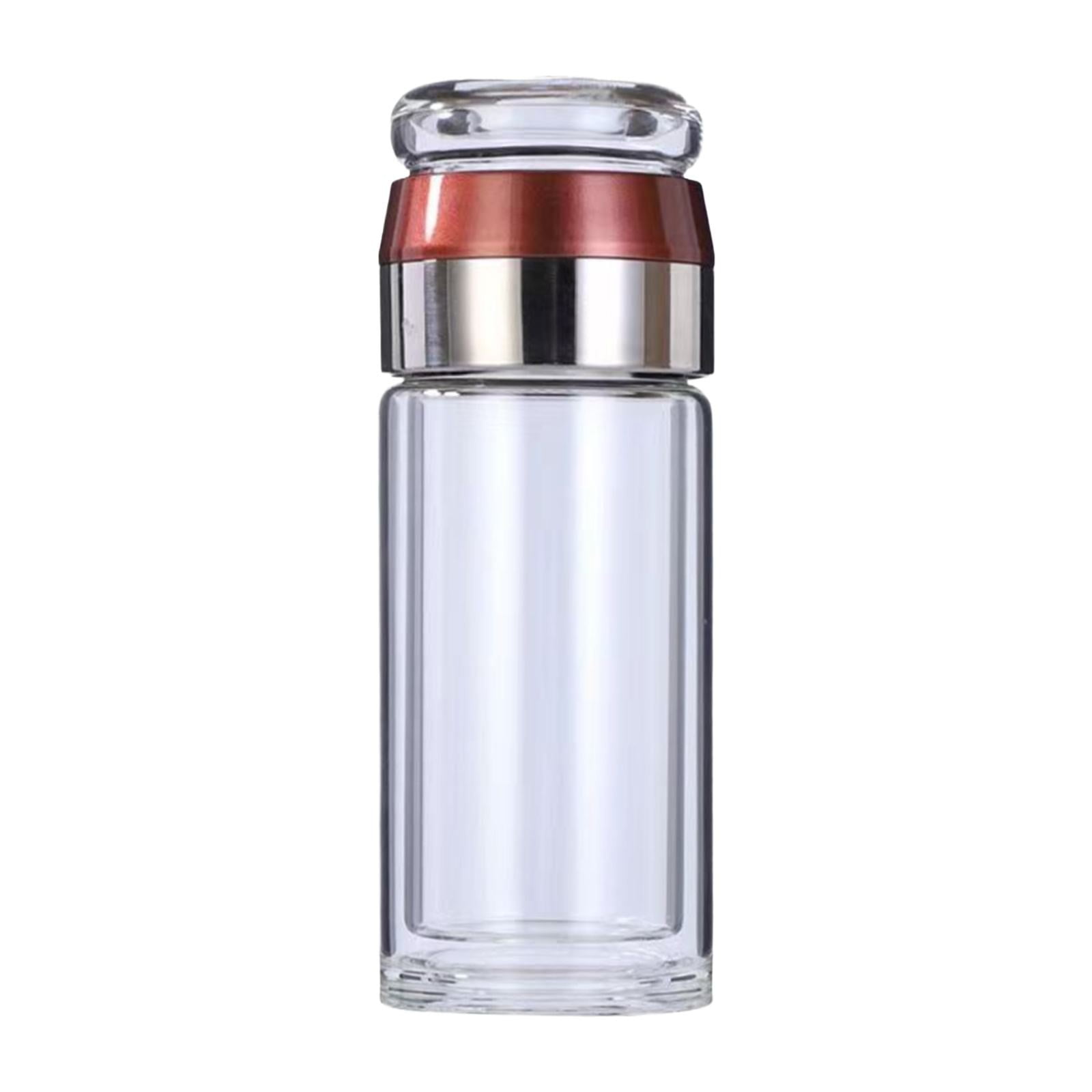 GiLiling Portable Infusifie Tea , Infuser Double Layered , Glass Tea Infuser Bottle , Tea ...