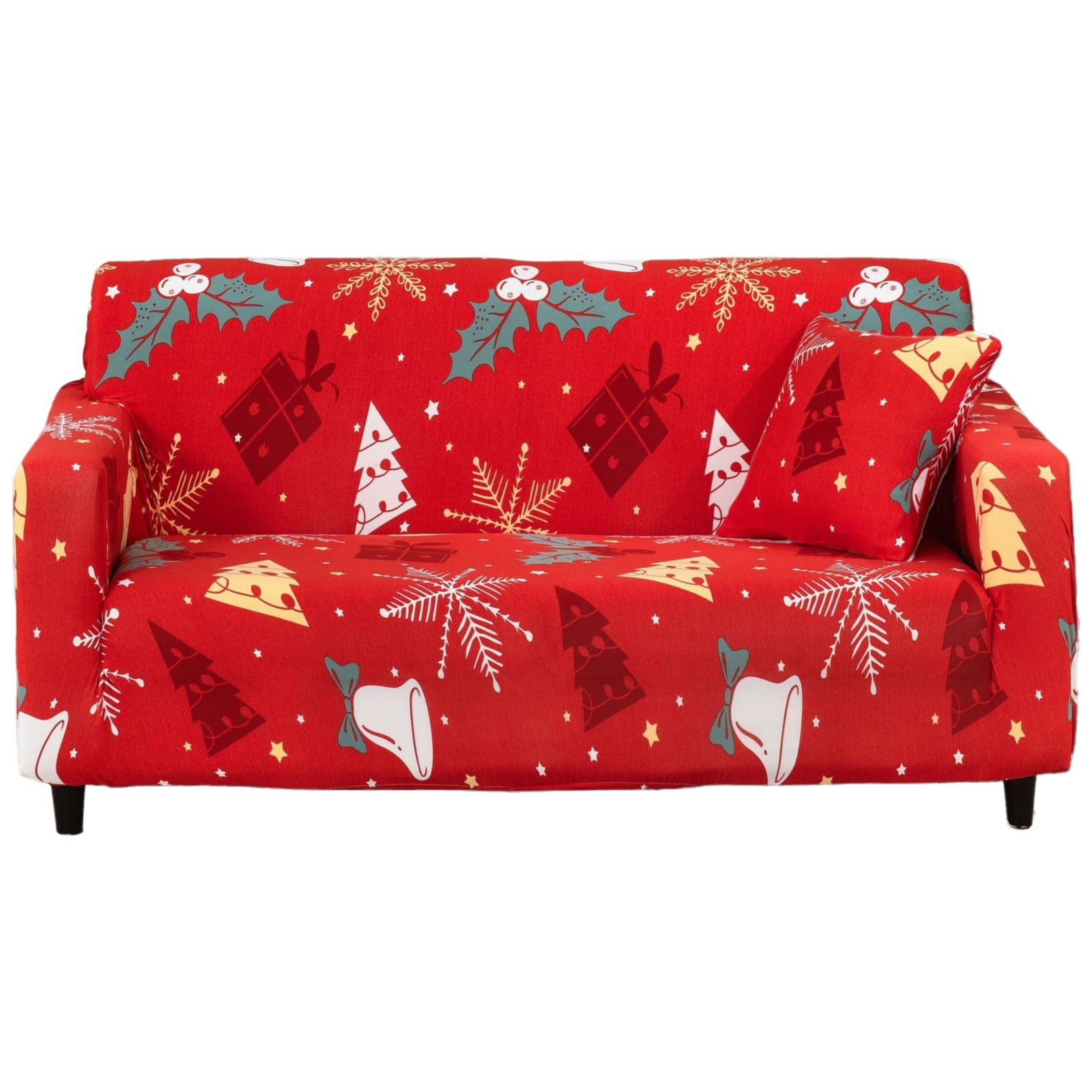 GiLiling Premium Christmas Sofa Cover Christmas Themed Sofa Santa ...