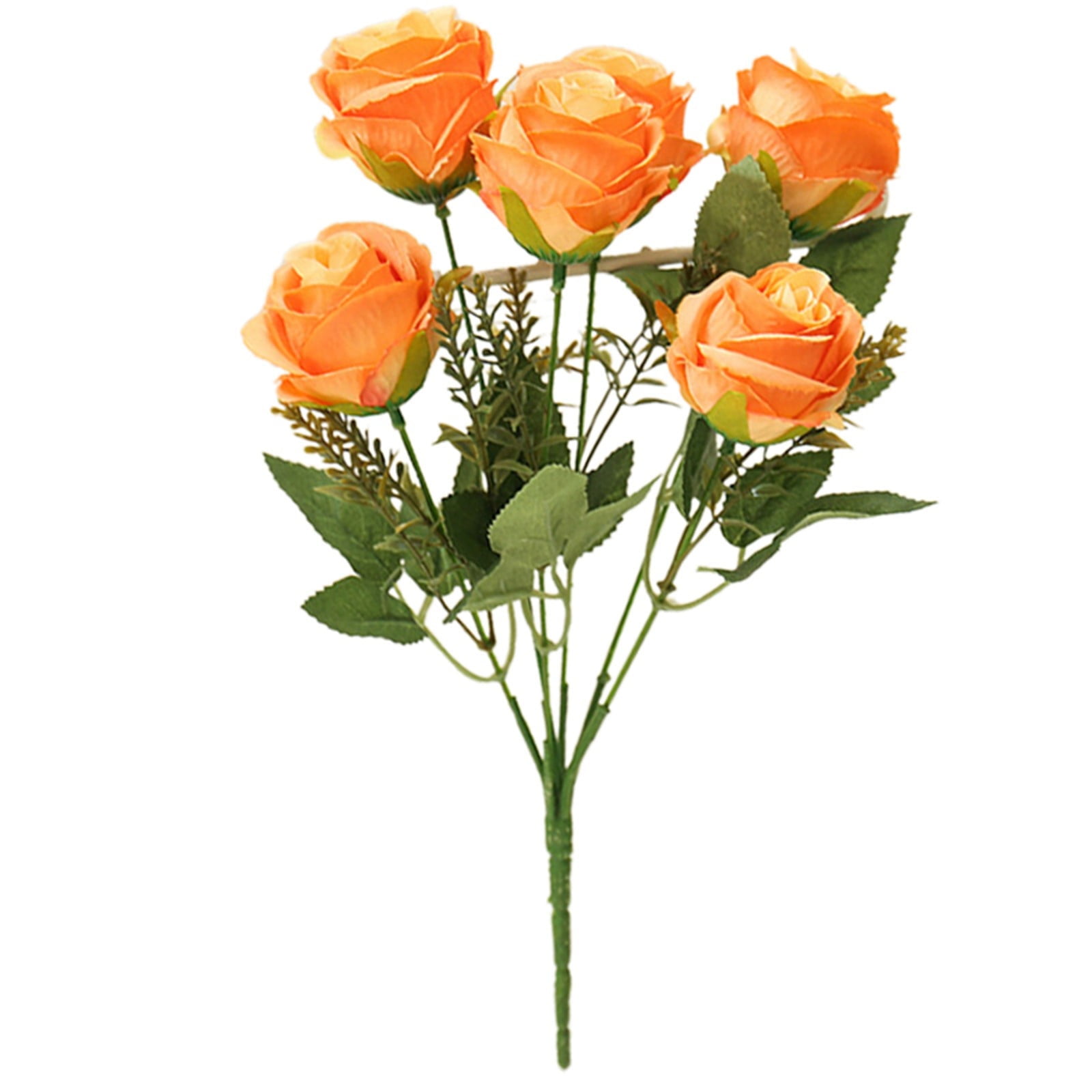 GiLiling Realistic Artificial Rose Bouquet with Stems | Single-Stem ...