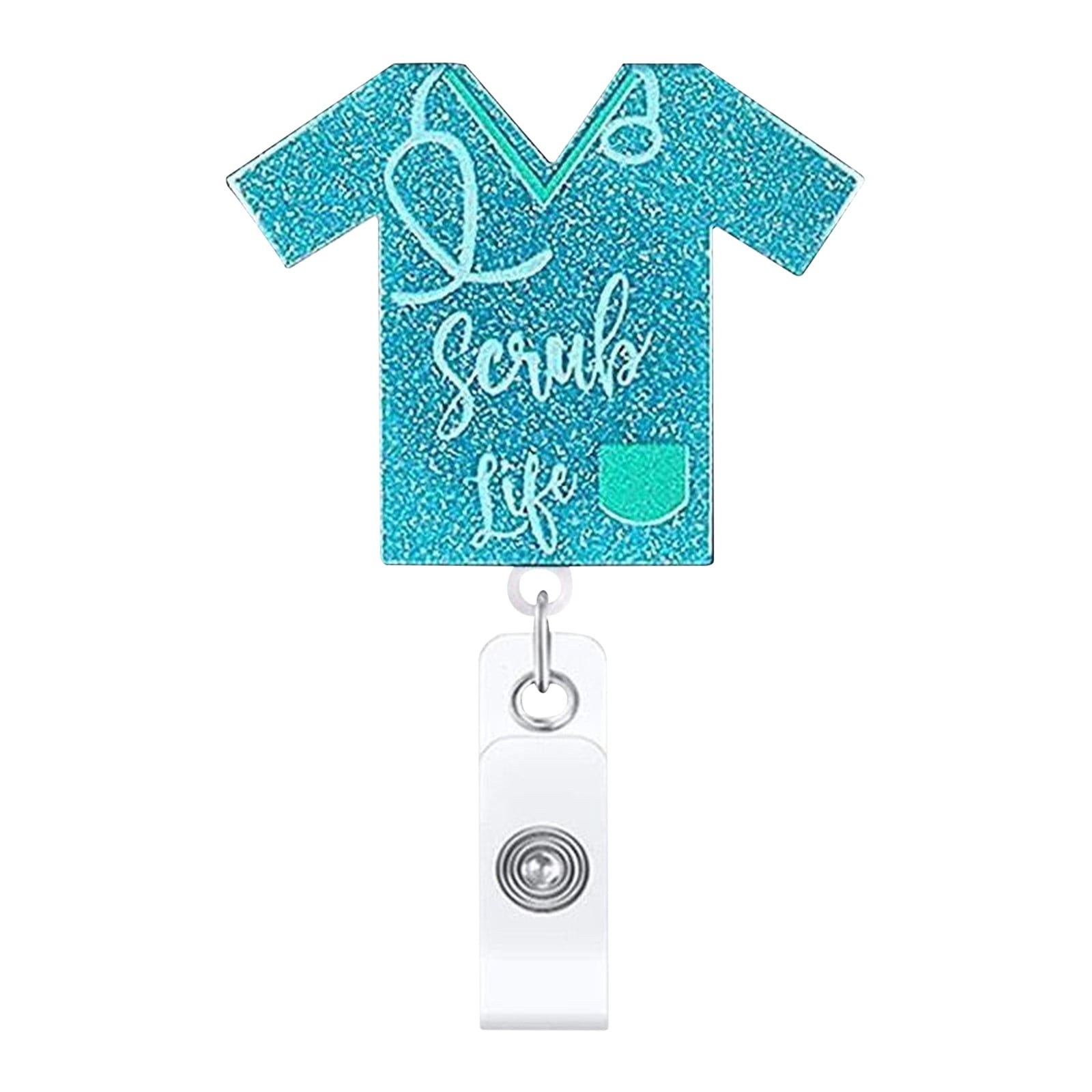 GiLiling Retractable ID Badge Holder Reel with Alligator Clip ...